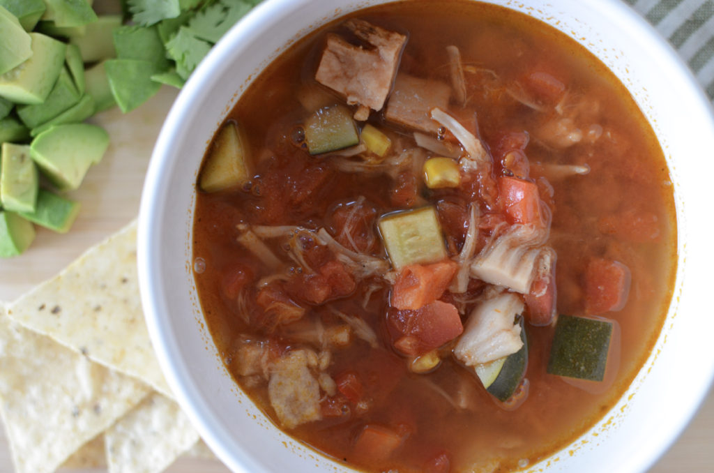 Tortilla Soup with Jackfruit - The Dachshund Mom