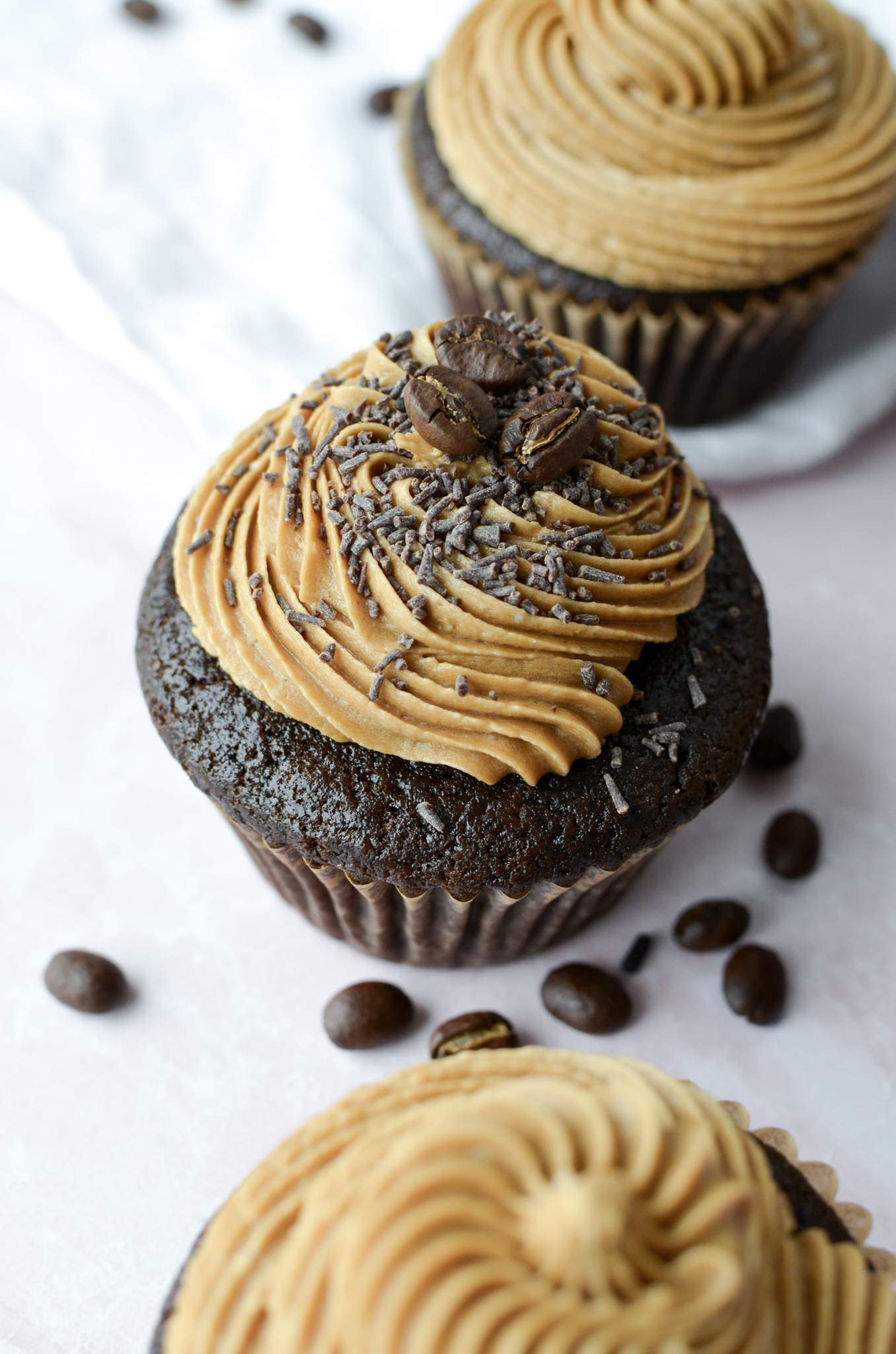 Mocha Cupcakes with Coffee Buttercream - The Dachshund Mom