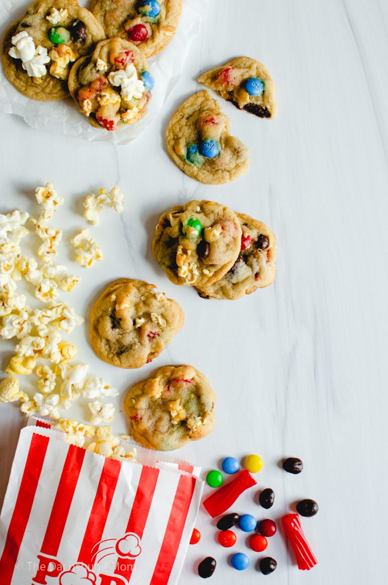 Movie Night Popcorn and Candy Cookies – The Dachshund Mom